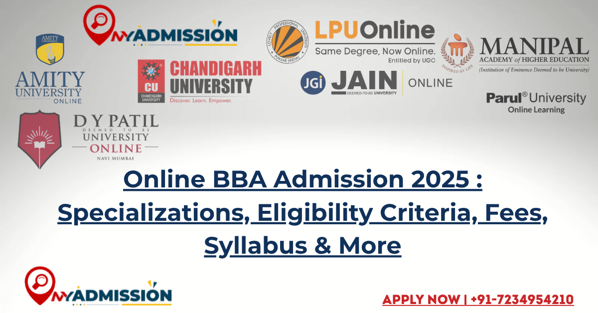 Online BBA Admission 2025 : Specializations, Eligibility Criteria, Fees ...